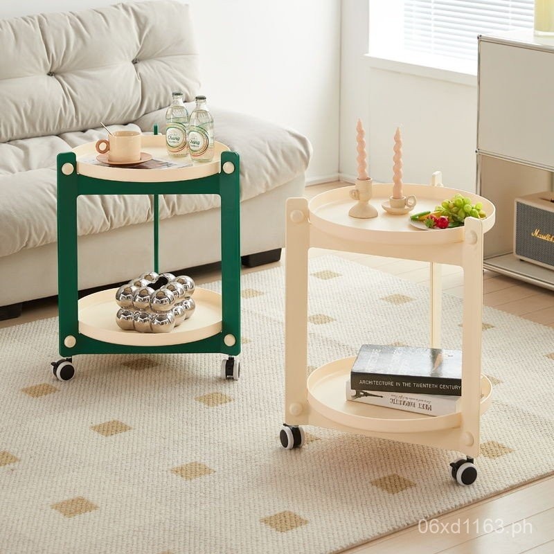 Side Cabinet Creative Trolley Side Table Mini Mobile Balcony Small ...