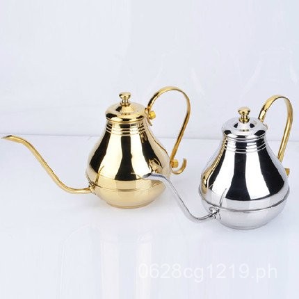 Hand Punch Pot1L Long Spout Coffee Brewing Pot Retro Coffee Pot Sharing ...