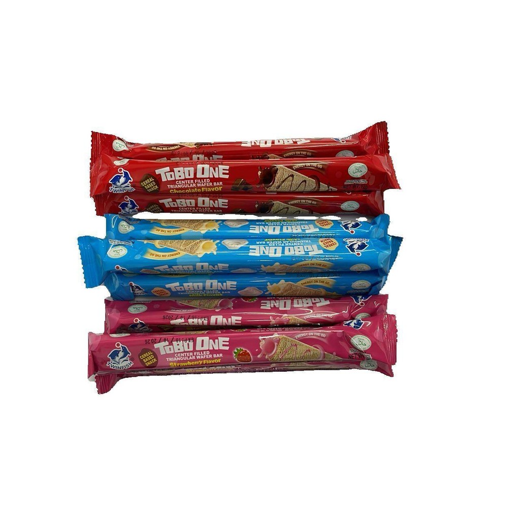 (PCS)10'SX12G TWINFISH TOBO ONE CENTRE TRIANGULAR WAFER BAR CHOCOLATE ...