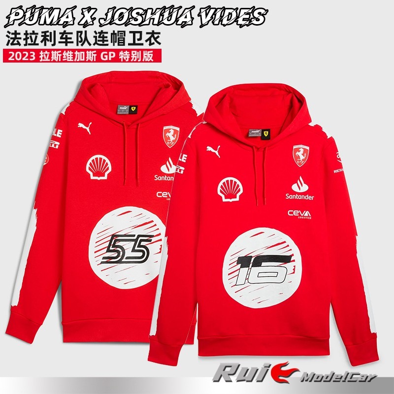 PUMA x Joshua Vides Hoodie Sweatshirt Ferrari Las Vegas Station F1 Car ...