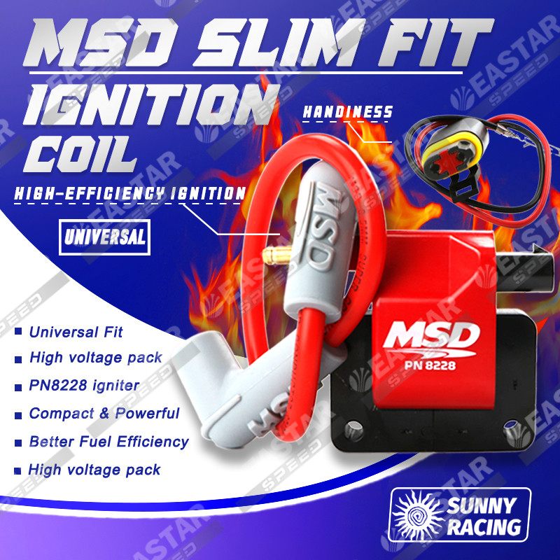 MSD Slim Fit (PN 8228) Universal Ignitioncoil for Fi and Carb ...