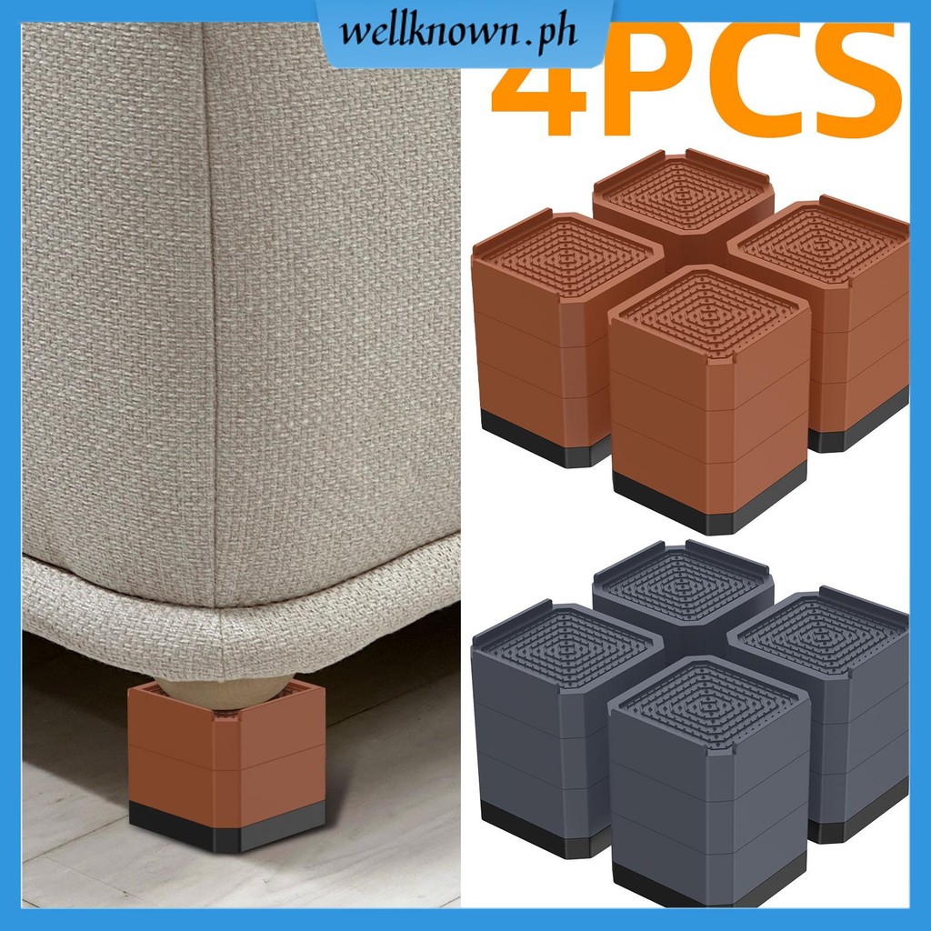 Bed Risers 3-Layer Detachable Adjustable Furniture Risers Heavy-Duty ...