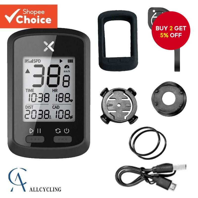 XOSS G+ Bike Computer Wireless GPS Speedometer Waterproof Odometer ...
