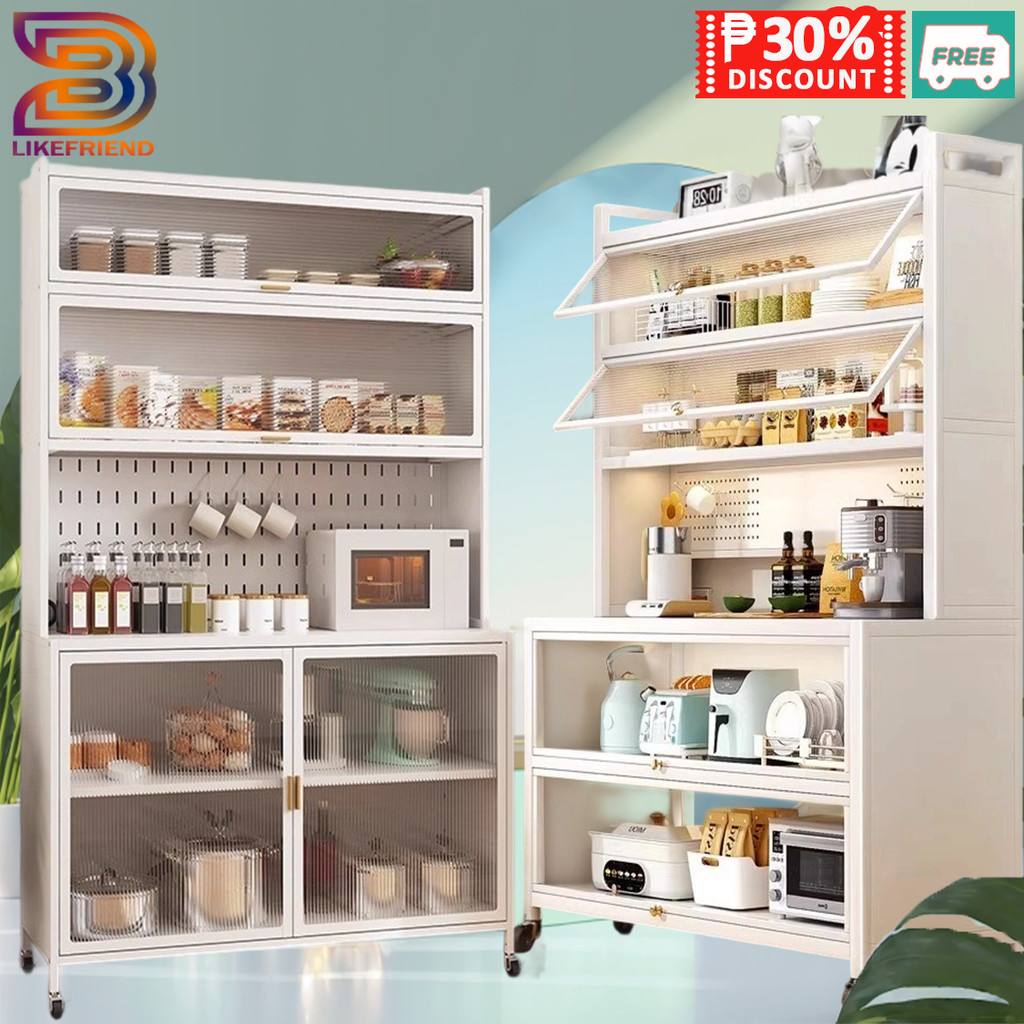 Kitchen Storage Cabinet Dustproof Storage Cabinet Organizer Multi ...