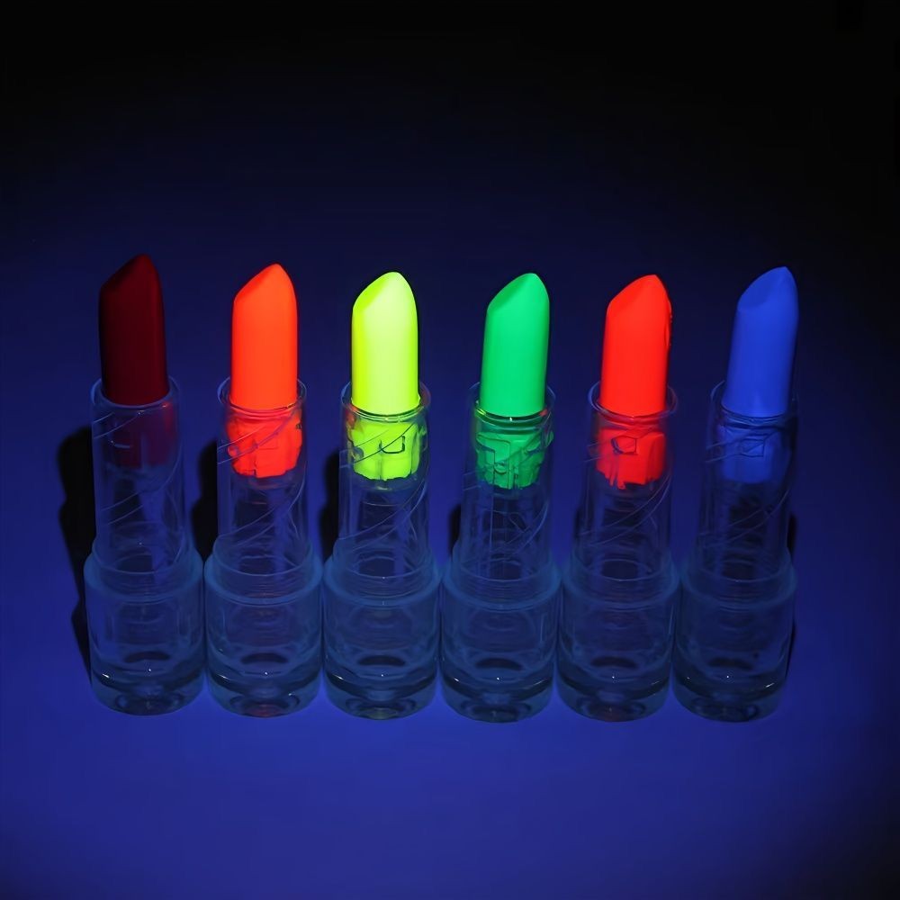 6 Colors Body Painting Halloween Portable Lipstick Shape Fluorescent ...