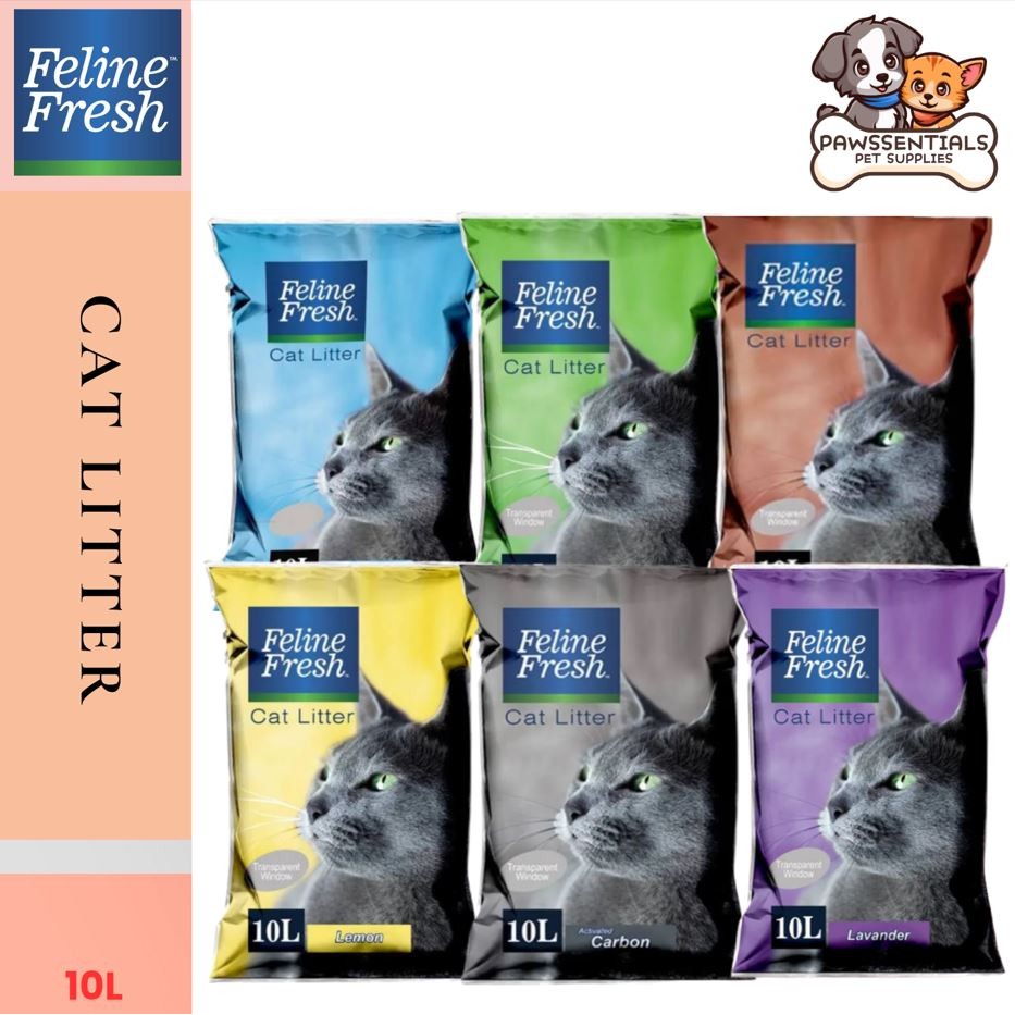 FELINE FRESH Cat Litter Bentonite Sand (10L) | Shopee Philippines