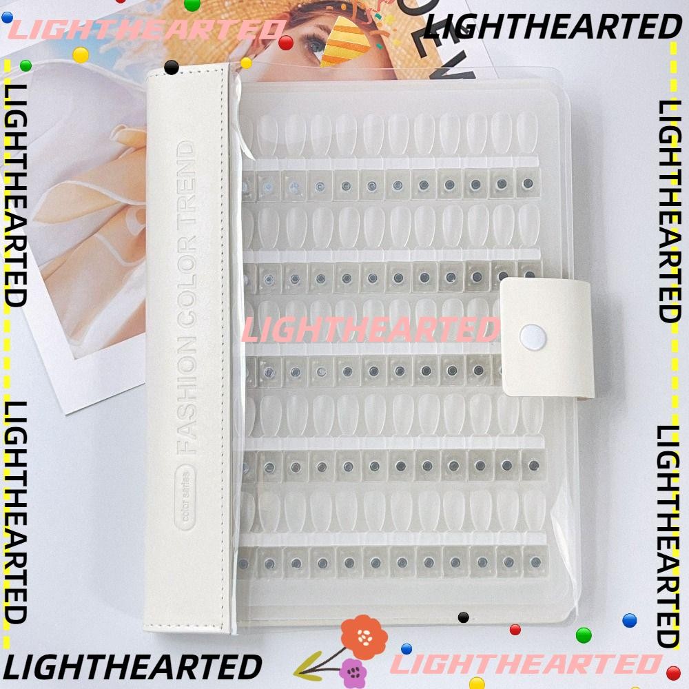 LIGHTHEARTED Nail Swatches Book, Magnetic 120 Color Nail Sample Display ...