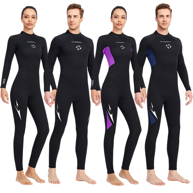 3MM Men's and Women's Diving Suit, Warm-Thermal Diving Garment ...