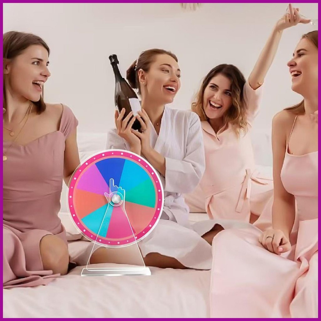 Prize Wheel Spinner Lucky Draw Carnival Spinner Erasable Acrylic ...