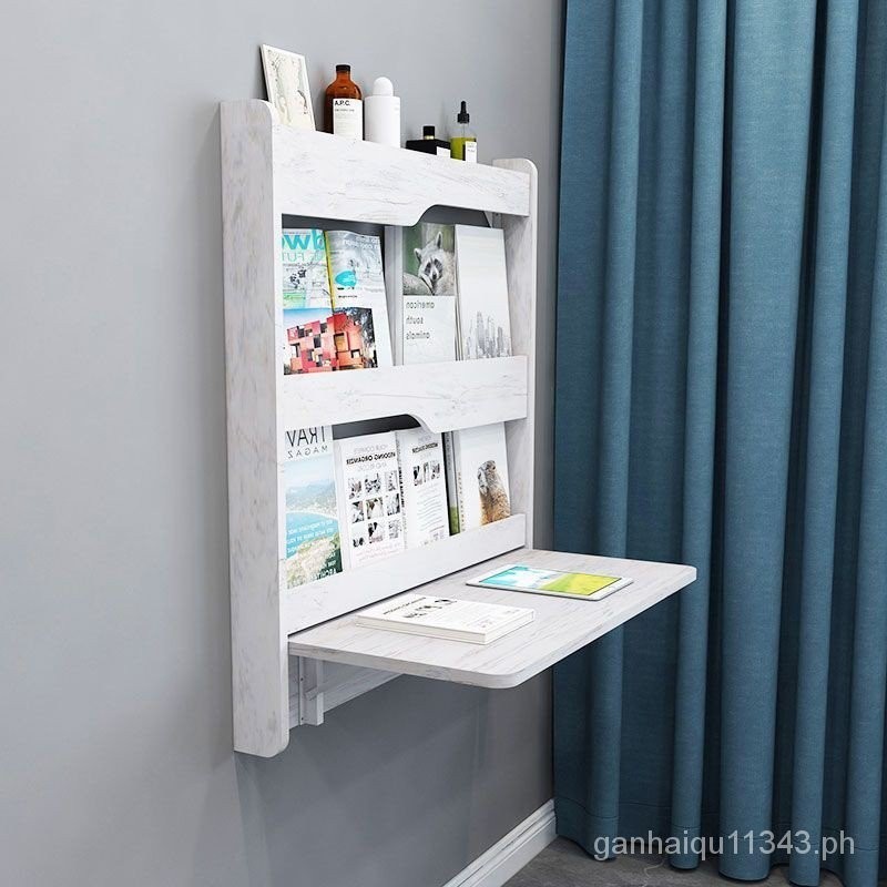 Wall-Mounted Folding Study Table Small Apartment Wall-Mounted Desk Bed ...