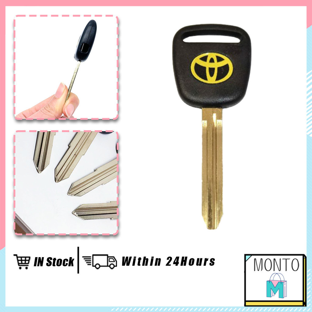 1-Key/2-Key Car Blank Key For Toyota VIOS COLLA AVALON TOY43 Blade ...