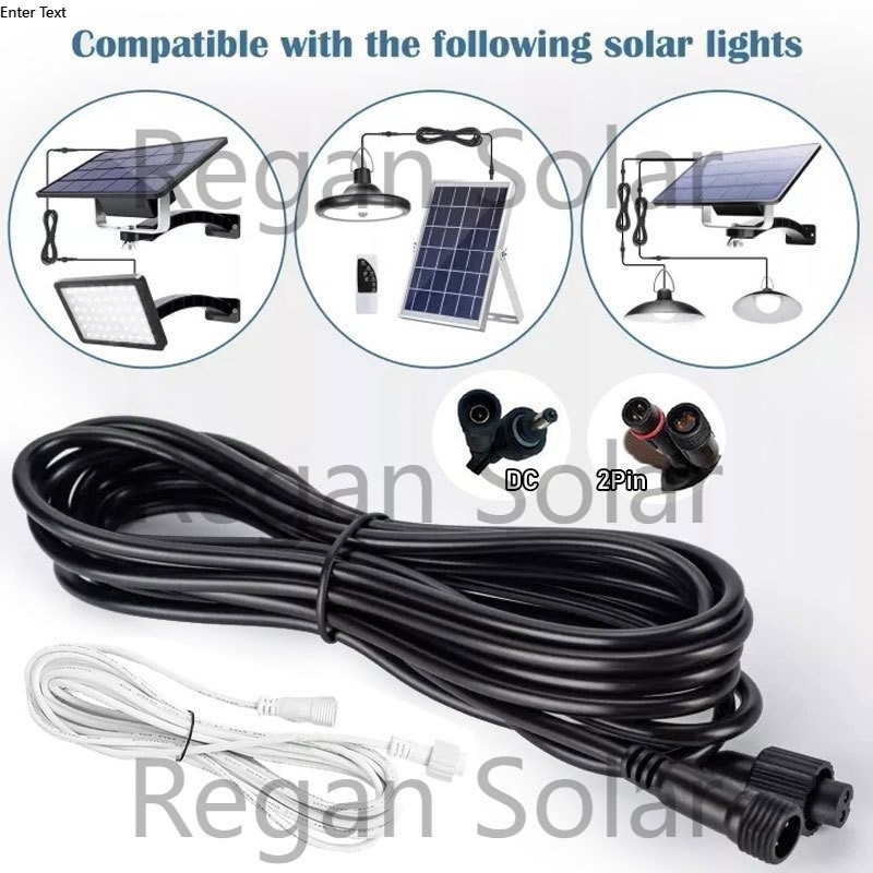 Solar Cable Extension 5m/10M Solar Wire Extension Solar Light Extension ...