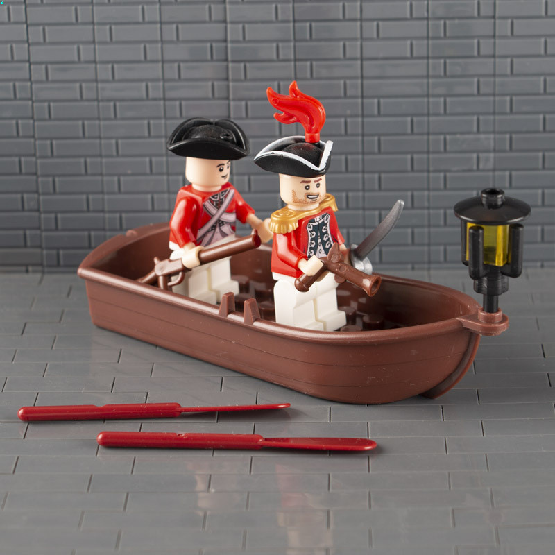 Moc Medieval Wooden Ship Pirate Ship Pirate Figure City Accessories ...
