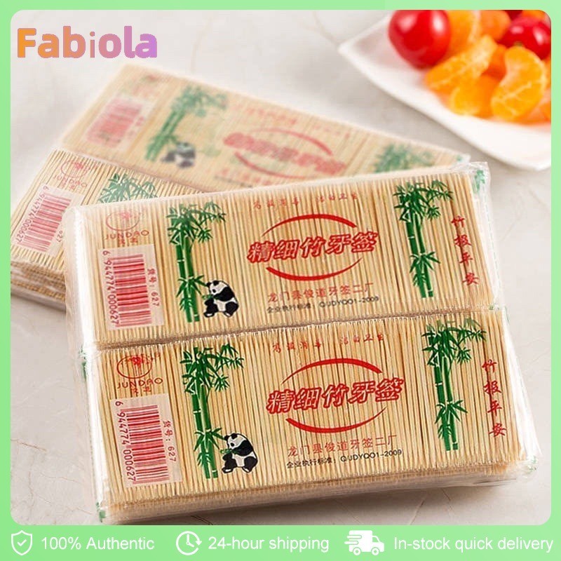 200pcs Natural Bamboo Toothpick Durable Wood Dental Bamboo Picks Home ...