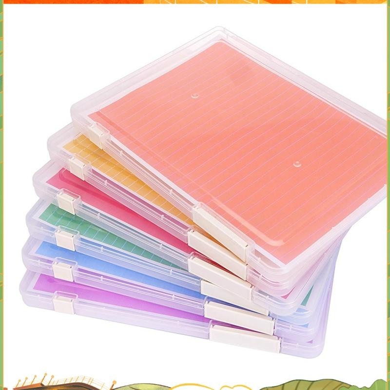 Plastic File Storage Box, 6 Pack A4 Paper Storage Boxes with Two Types ...