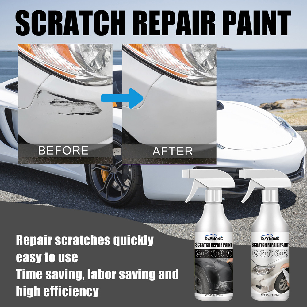 Scratch Repair Spray 60ml Portable Car Polishing Spray Deep Scratch ...