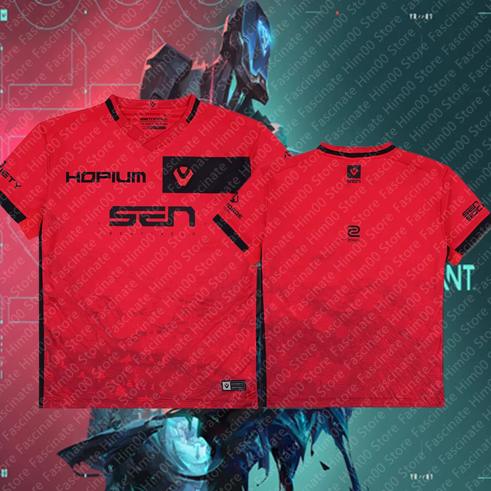 2024 Valorant Sentinels Esports Professional Short Sleeve T-Shirt Men's ...