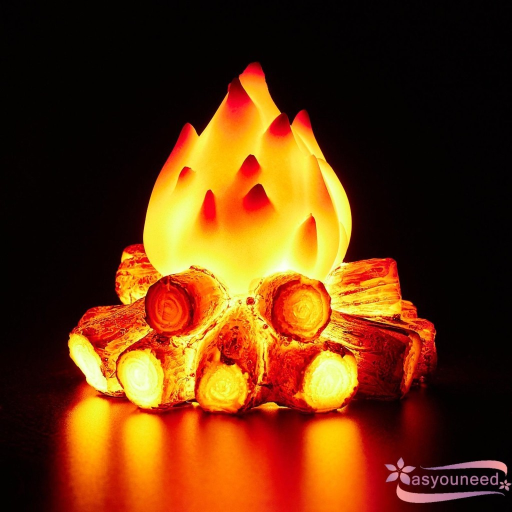 Aay-LED Simulation Fake Campfire Lamp Battery Powered Artificial Fire ...