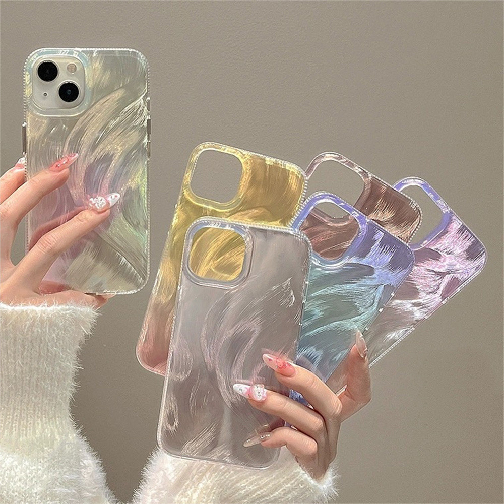 Simple Laser Gradient IMD Case for Samsung A55 5G A35 A54 A05S A05 A15 ...