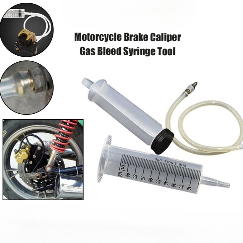 100mlBrake Caliper Gas Bleeder Syringe Tool Universal Motorcycle Bleed ...