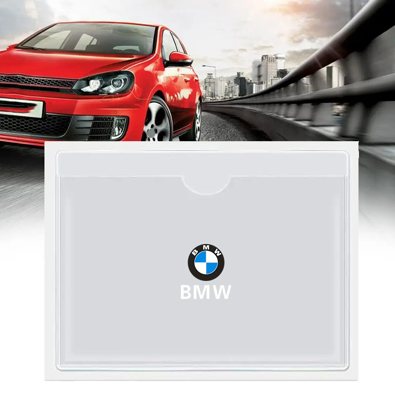 2pcs/set 12x9cm BMW Logo Self-adhesive Label Bag Windshield Ticket ...