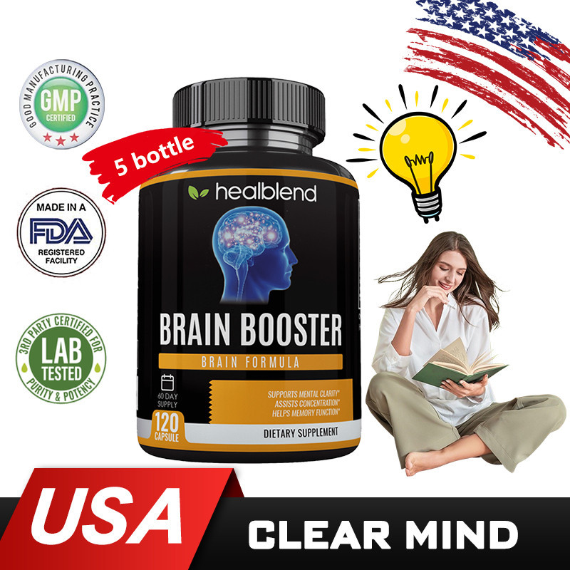 Brain Booster, Mental Focus Memory Supplement, Cognitive Support ...