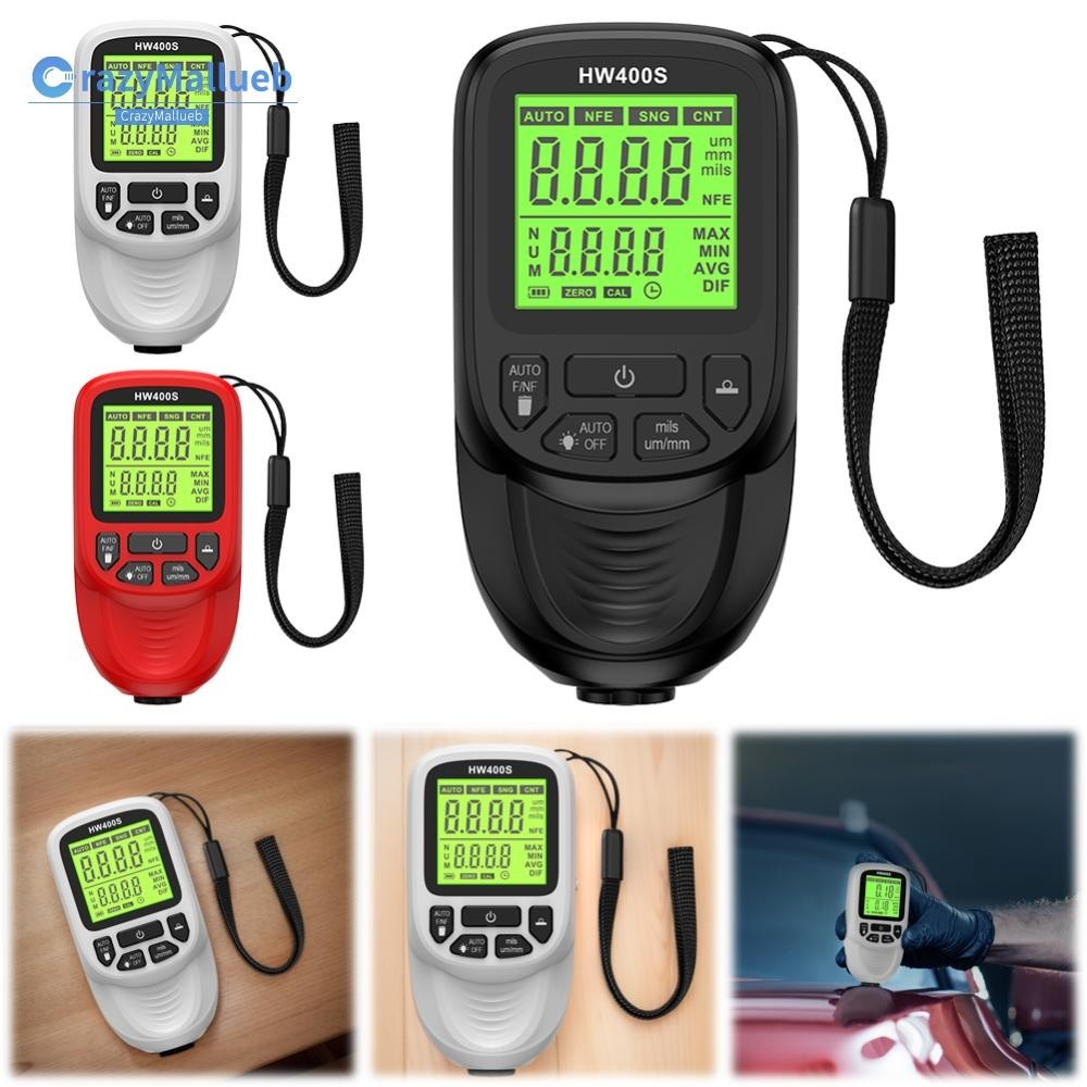 0-2000UM Digital Coating Thickness Gauge FE/NFE Car Paint Film ...