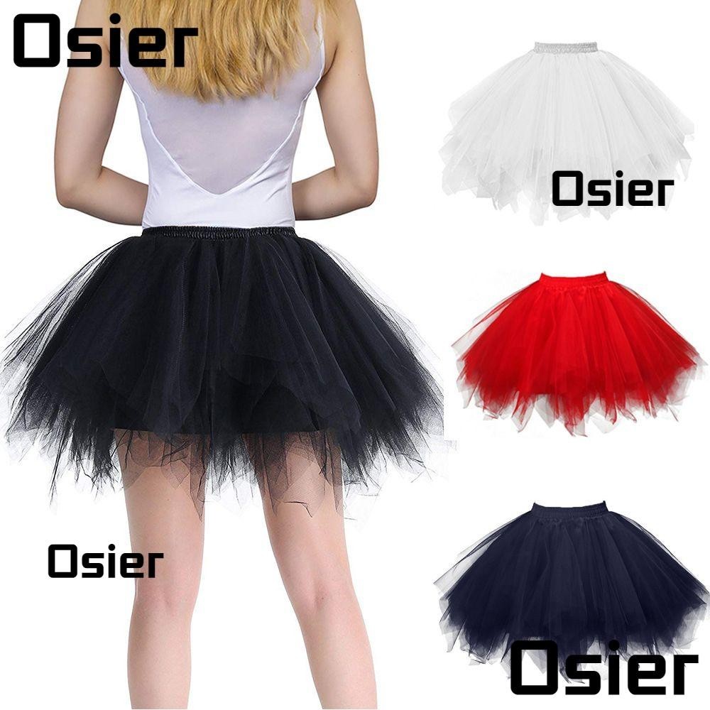 OSIER1 Tutu Skirt Fancy Women Pettiskirt Dance Party Tulle Skirt ...