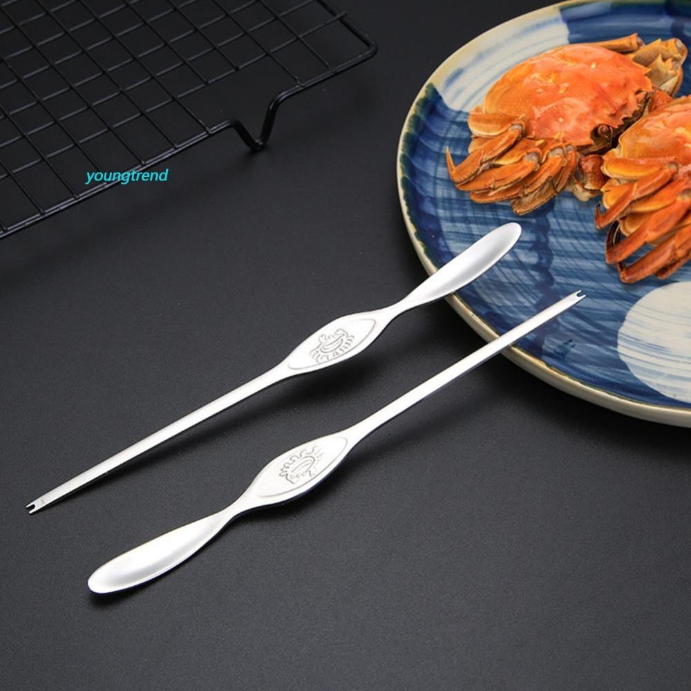 Stainless Steel Lobster Crab Crackers Picks Spoons Seafood Shrimp Tool ...
