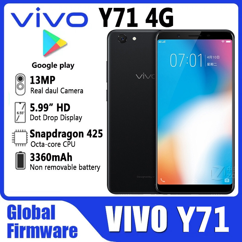 VIVO Y71 Smartphone Global firmware Android 4G Unlocked 5.99 inch ...