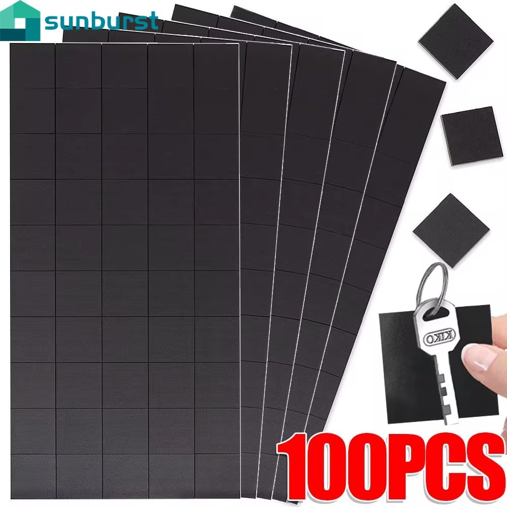 100Pcs Self-adhesive Magnetic Sheet - with Adhesive Backing - for ...