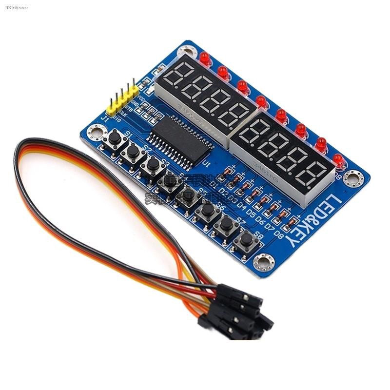 〈TM1638 button digital tube LED display module 8-bit digital tube\LED ...