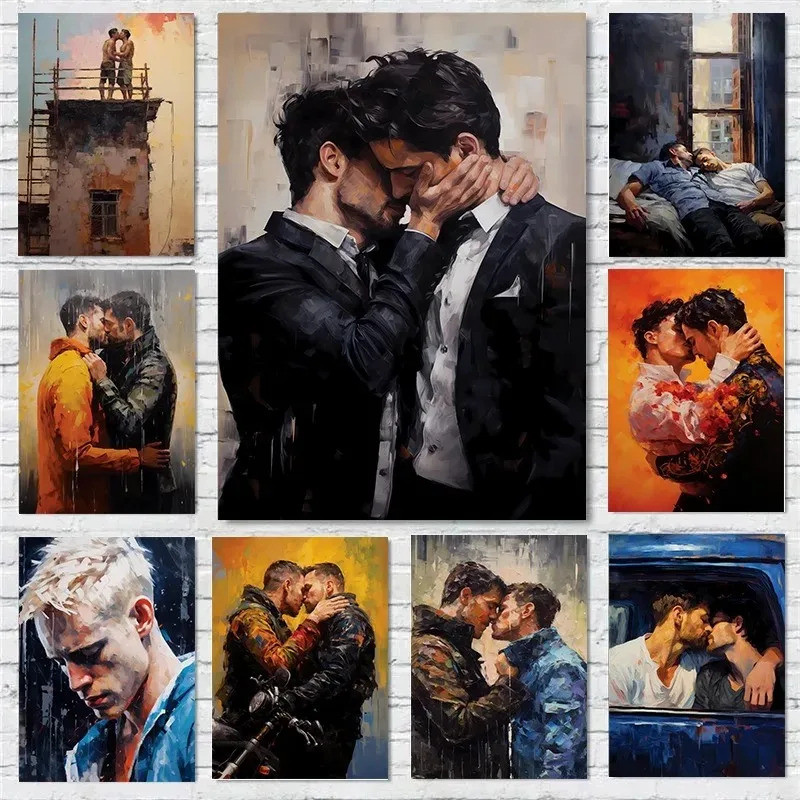 Homosexual Male Gay Lover High Quality Posters Printing Decor Canvas ...