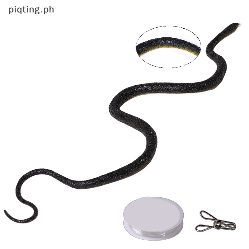 PP Snake Prank With String Clip Funny Large Realistic Rubber Snake ...