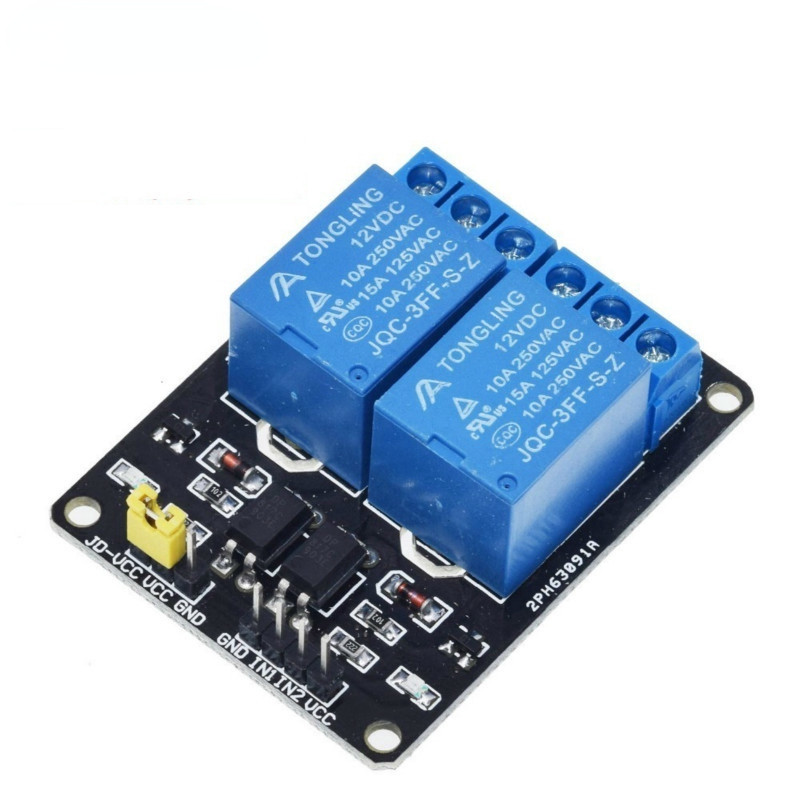 12V 2 Channel Relay Module with Optocoupler Relay Output 2 way Relay ...