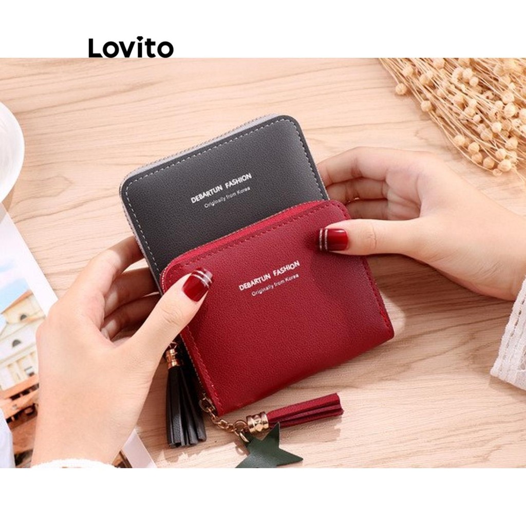 Lovito Women Plain Minimalist Purses LFA46282 | Shopee Philippines