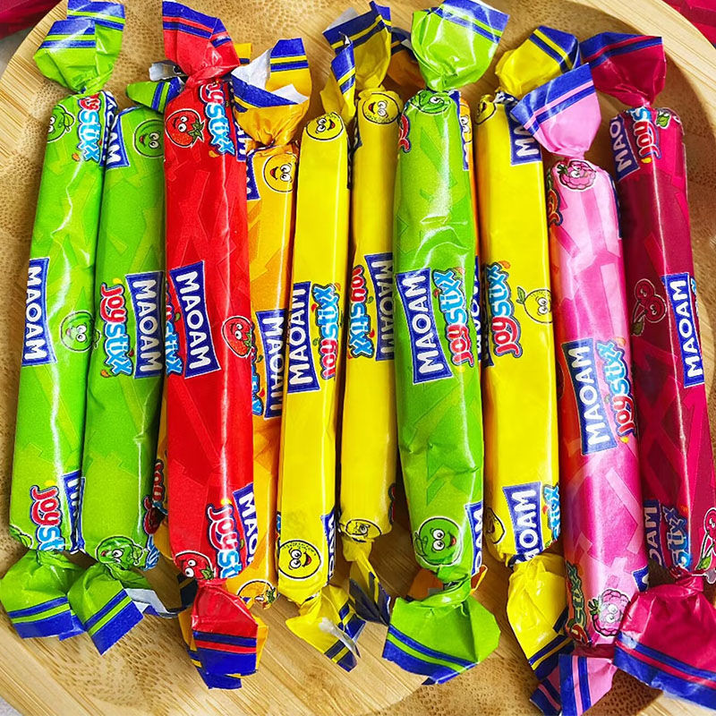 German Imported Haribo MAOAM Marshmallow Chewy Fruit Long Strip Candy ...