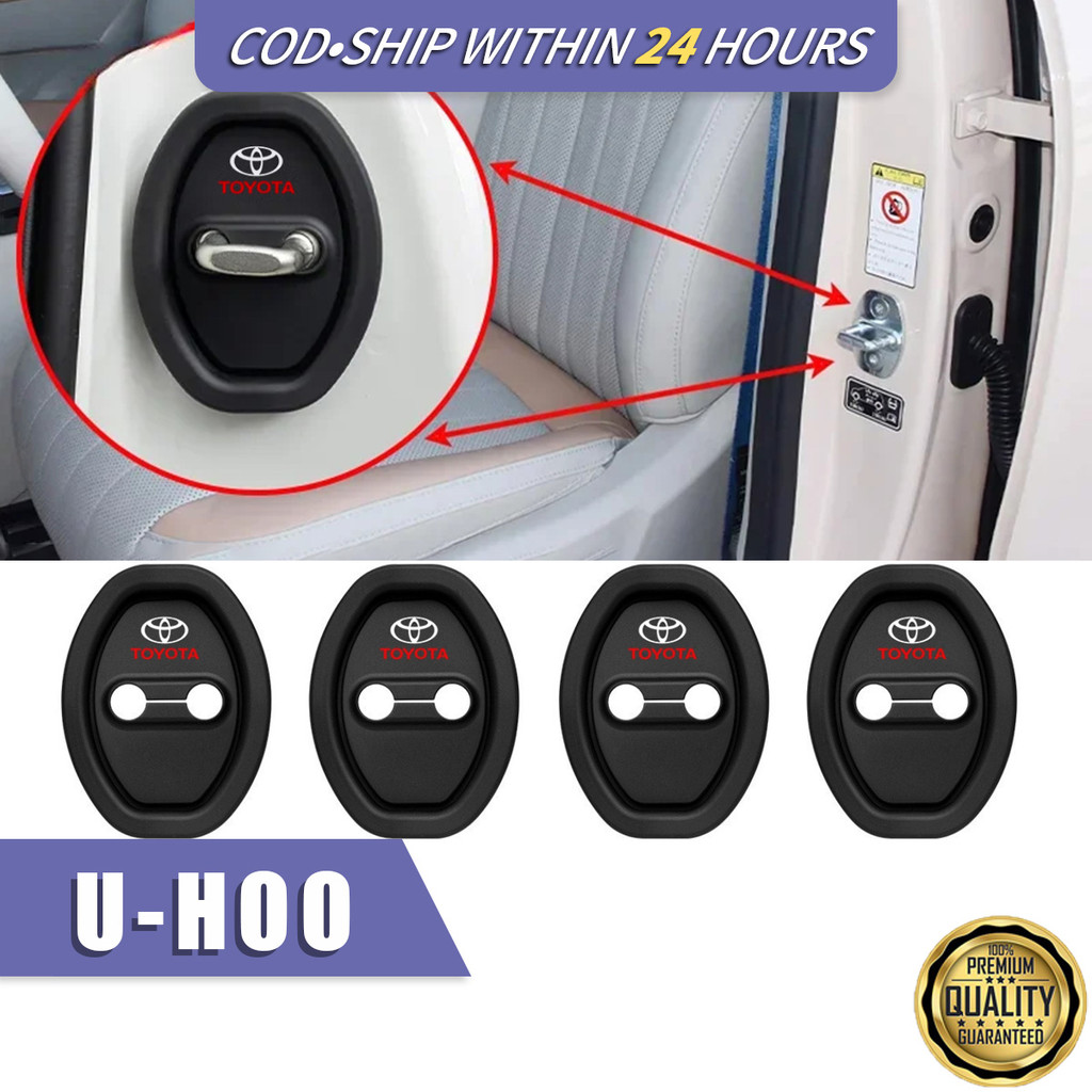 Car Door Rubber Dumper 4pcs /set Silicone Car Door Lock Protection ...