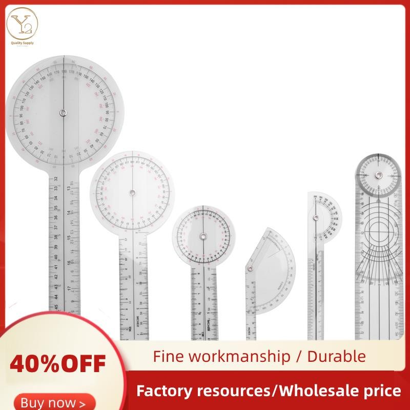 6Pcs Spinal Ruler Spinal Finger Goniometer Protractors Multi-Ruler Angle 180/360 Degree ...