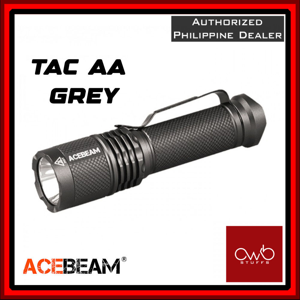 ACEBEAM - TAC AA - Gray / Grey - 1000 Lumens 6500K Led Flashlight ...