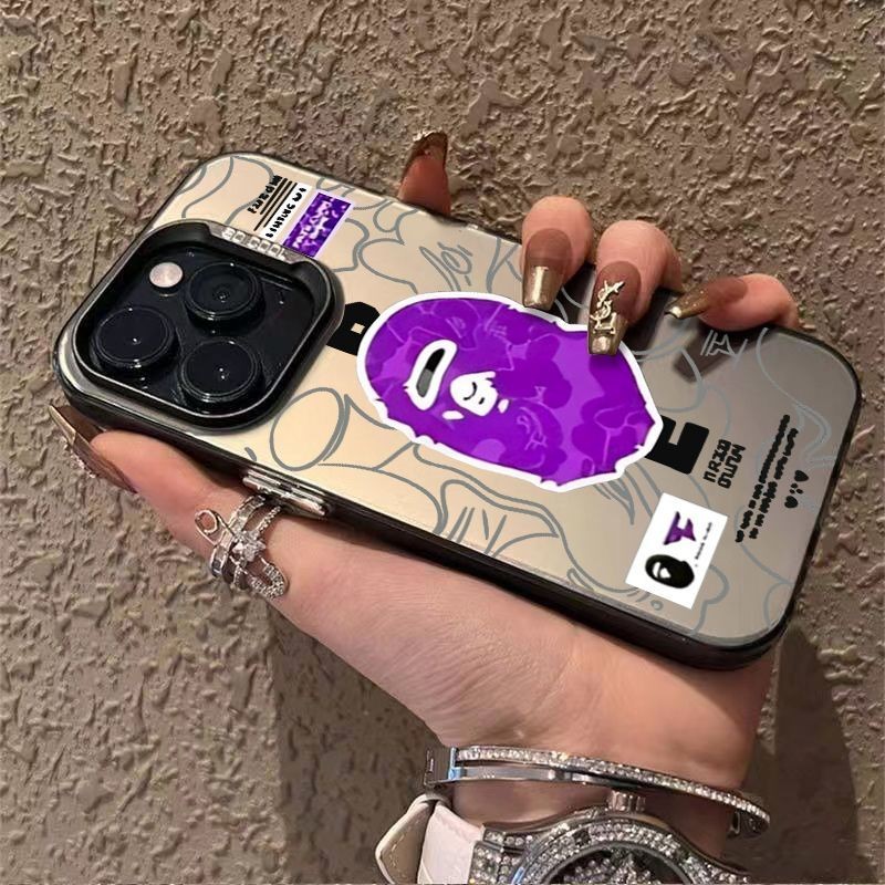 Bape Camouflage for men phone case iPhone 16/15 promax IMD color silver ...