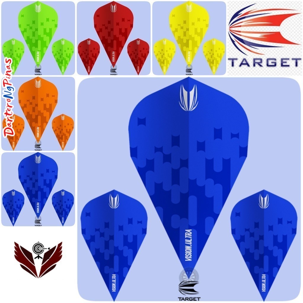 Target Arcade Sierra Dart Flights - Vision Ultra - Vapor darts | Shopee ...