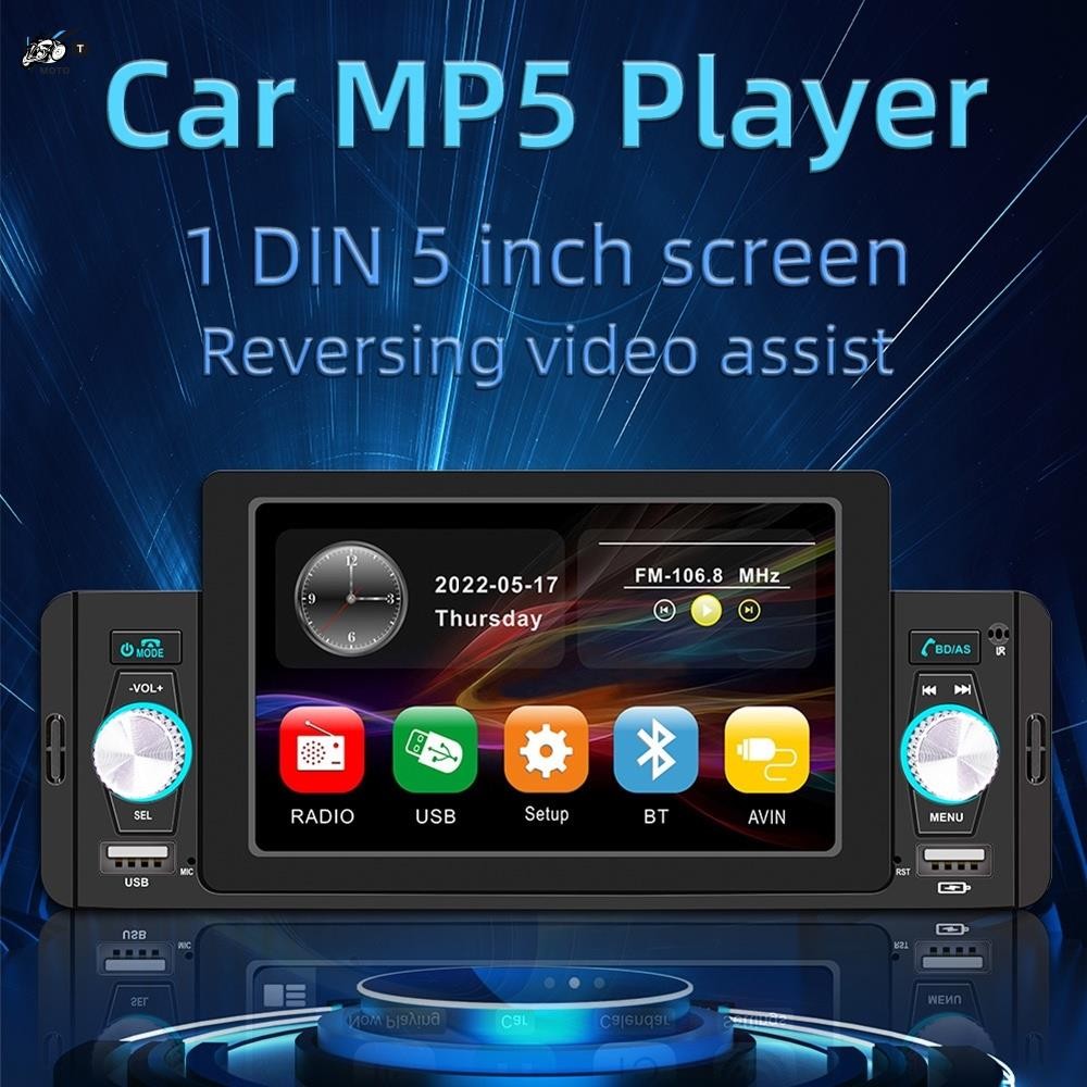 nxp-【Best value】 ESSGOO 5 HD Touch Screen Car Stereo Radio 1 Din Mirror ...
