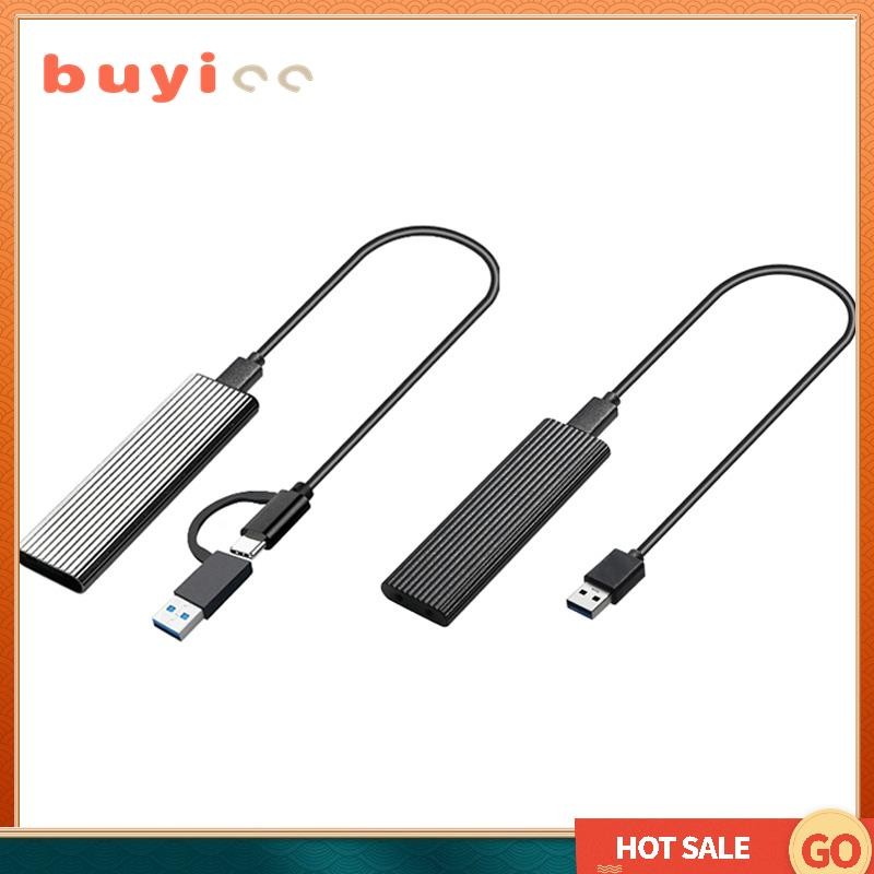 【Buyi00】2 in 1 Dual Protocol Type C USB 3.1 Adapter SATA SSD HDD M.2 NGFF SSD Enclosure for M2 ...