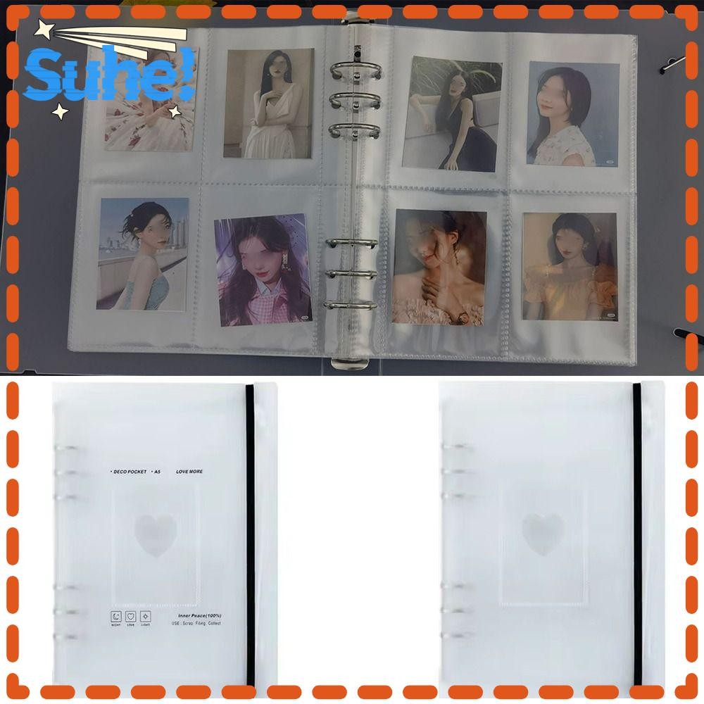 HI-SUHE Photo Picture Albums, A5 Transparent Postcard Card Album, Idol ...