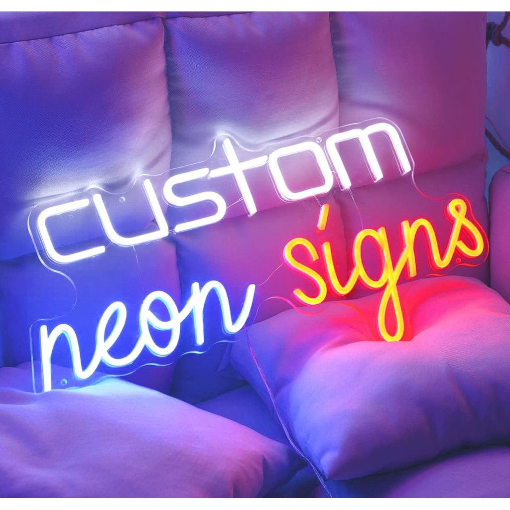 custom led signage for Wall Decor Large Customizable LED Neon Light ...