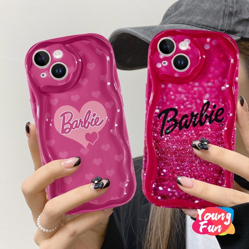 Barbie Glitter Casing for iPhone 16 Pro Max 15 12 Pro Max 11 14 XR 13 ...