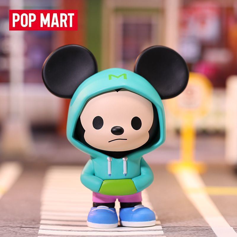 PopMart Pop Mart Genuine Goods Disney Mickey Family Street Blind Box ...