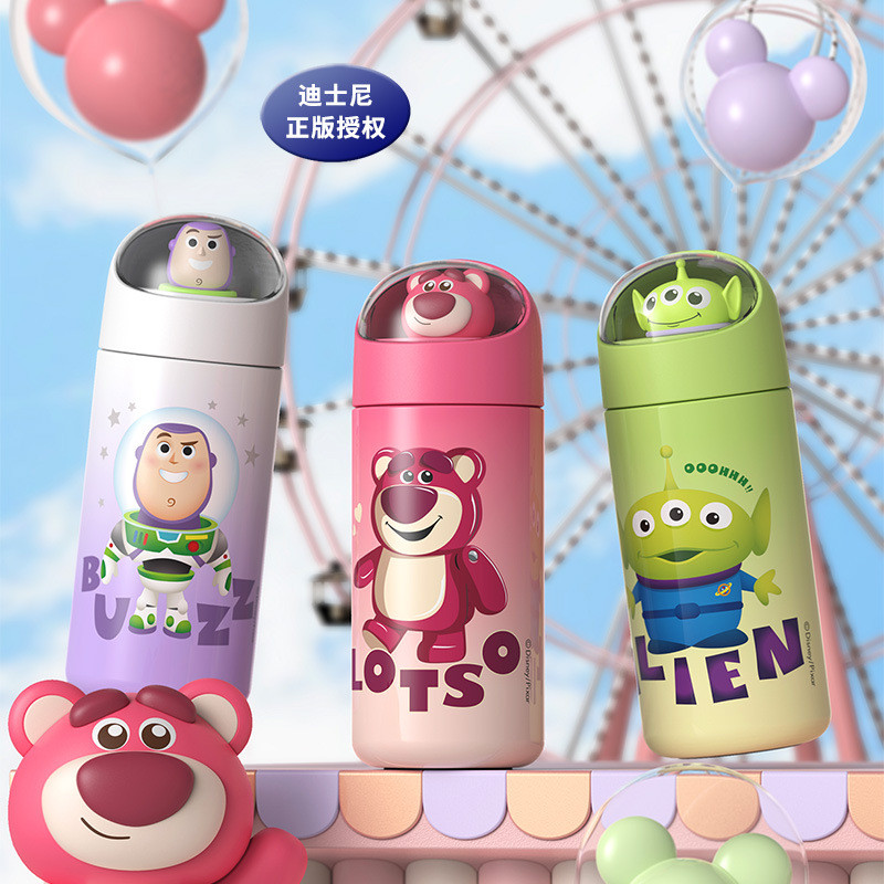 Genuine cartoon thermos cup 316 stainless steel children's thermos cup cute and convenient water ...