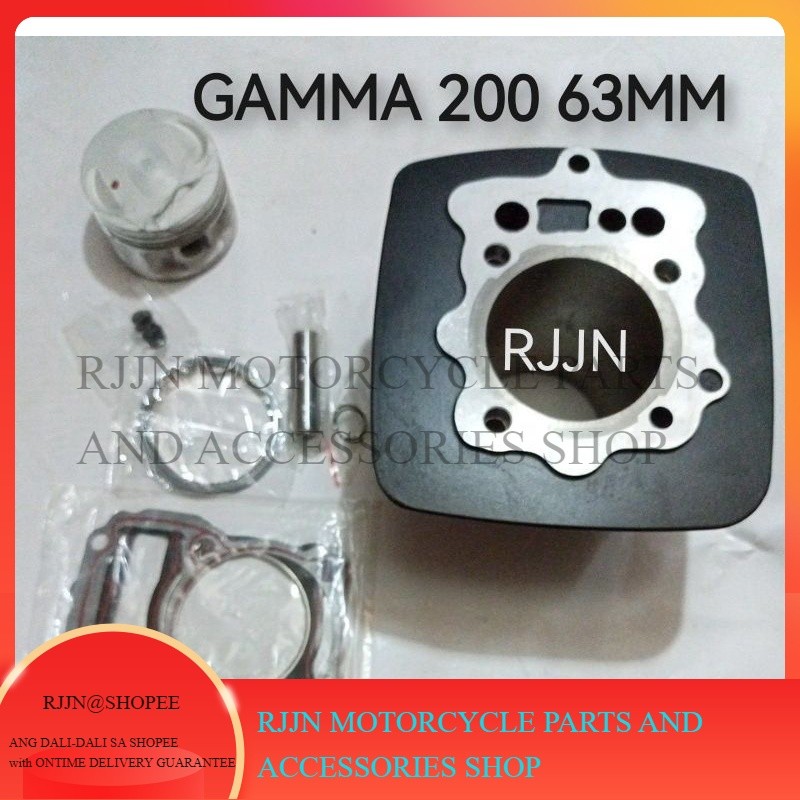 Rusi Gamma 200 Cylinder Block Kit(63mm) Push rod type | Shopee Philippines
